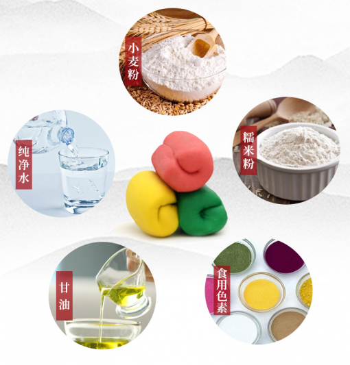 24 colors flour grain playdough clay for DIY figurine raw material ...